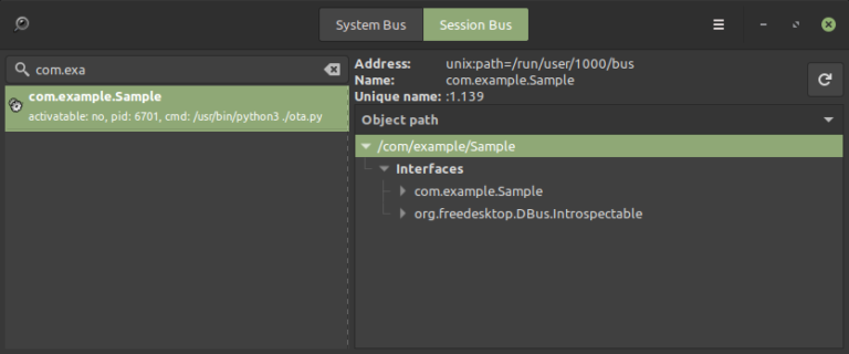 D Bus Python Service Example Lfdmnet 